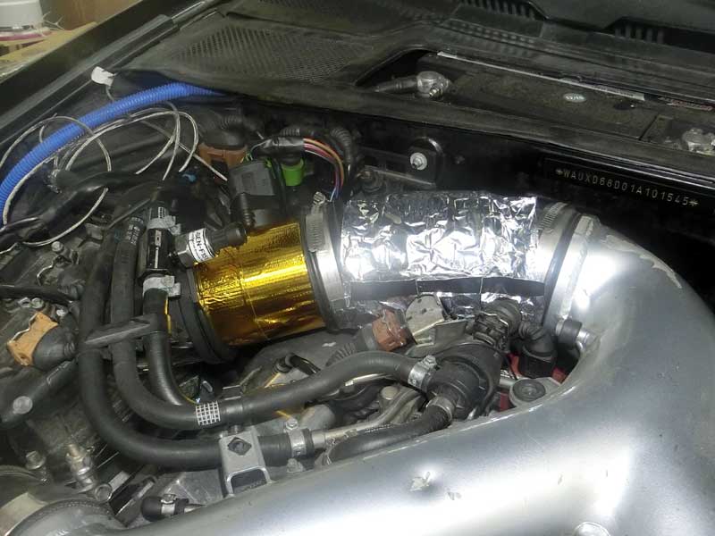 DEI Gold Tape on MAF Sensor Housing | MyAudiS4